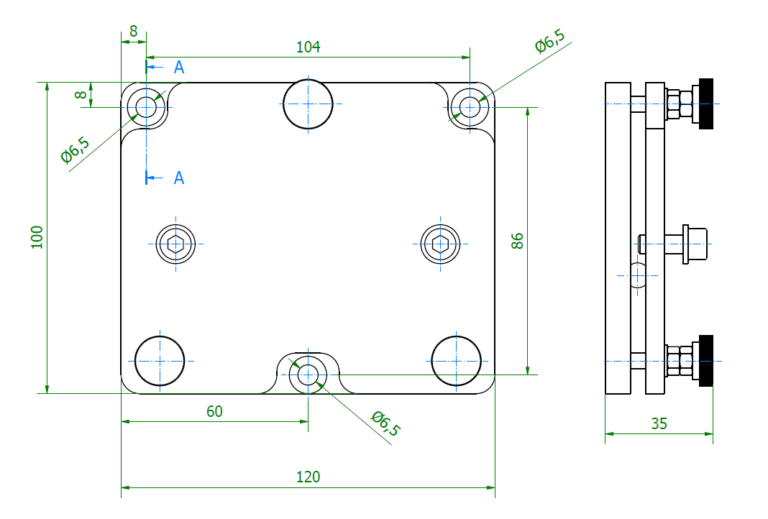 FAQ#122 – What are the dimensions and position of the holes in the ...